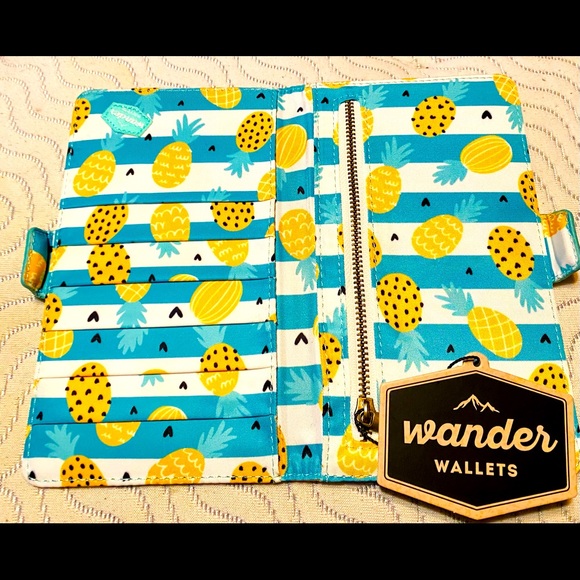 Wander | Accessories | Wander Wallets Pineapple New With Tags | Poshmark